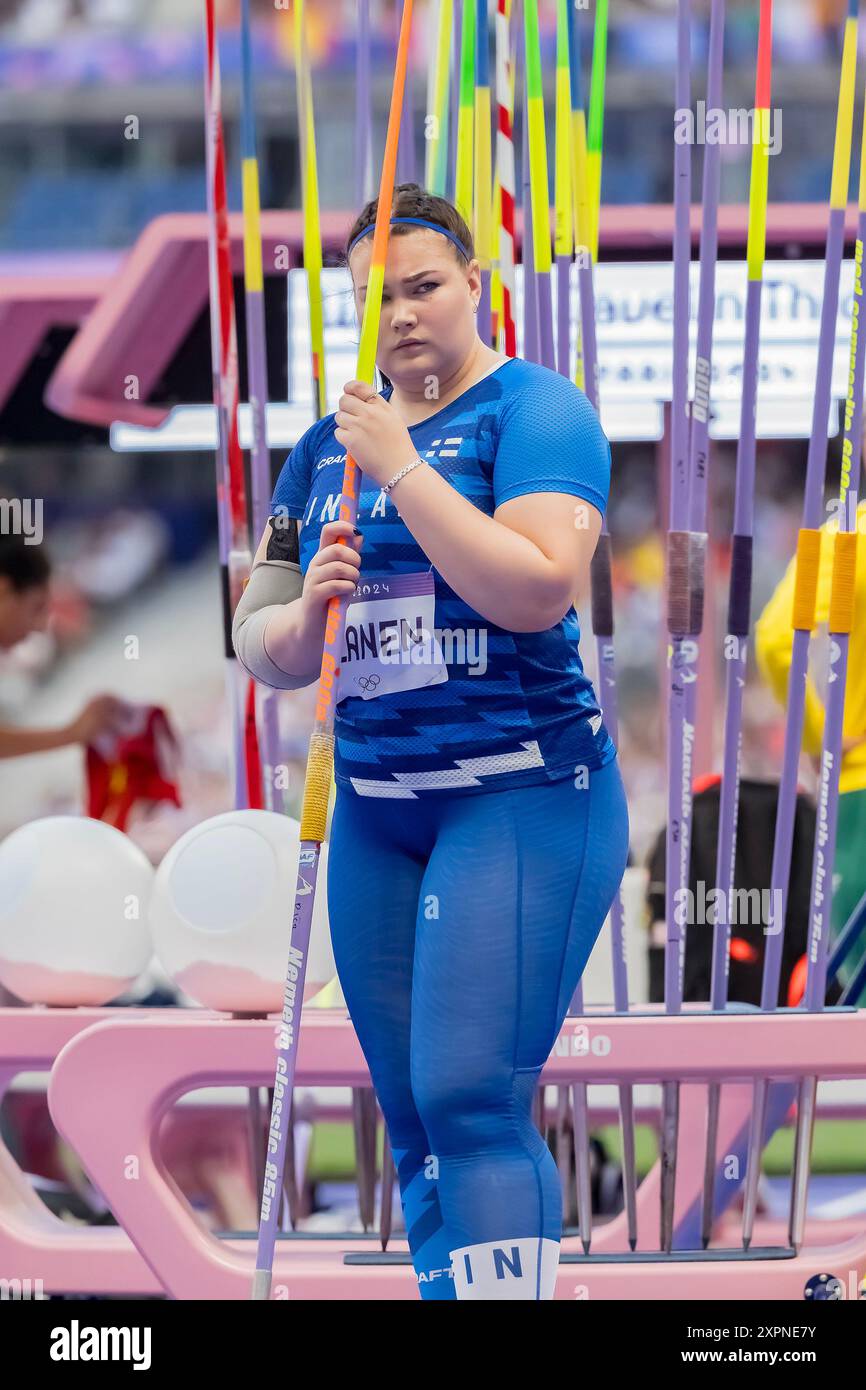 Paris, Ile de France, France. 7th Aug, 2024. ANNI-LINNEA ALANEN (FIN ...