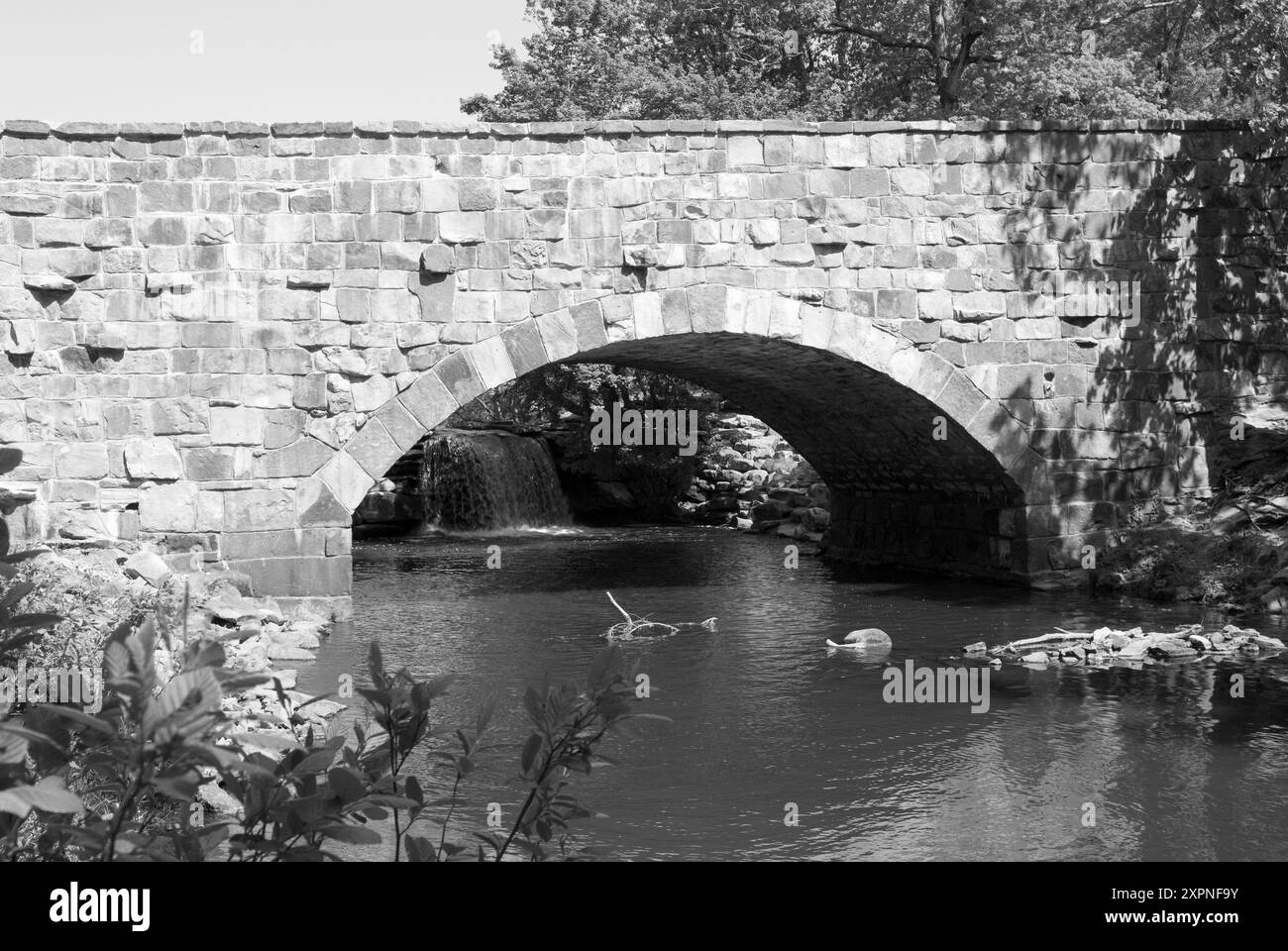 Davies Bridge, also known as Cedar Creek Bridge, spans Cedar Creek in ...