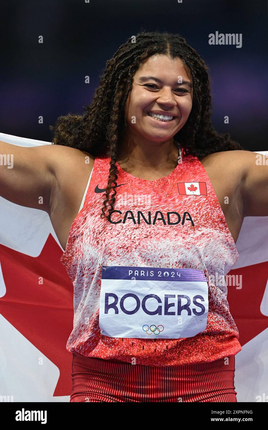 Saint Denis, France. 06th Aug, 2024. Gold medallist Canada's Camryn ...