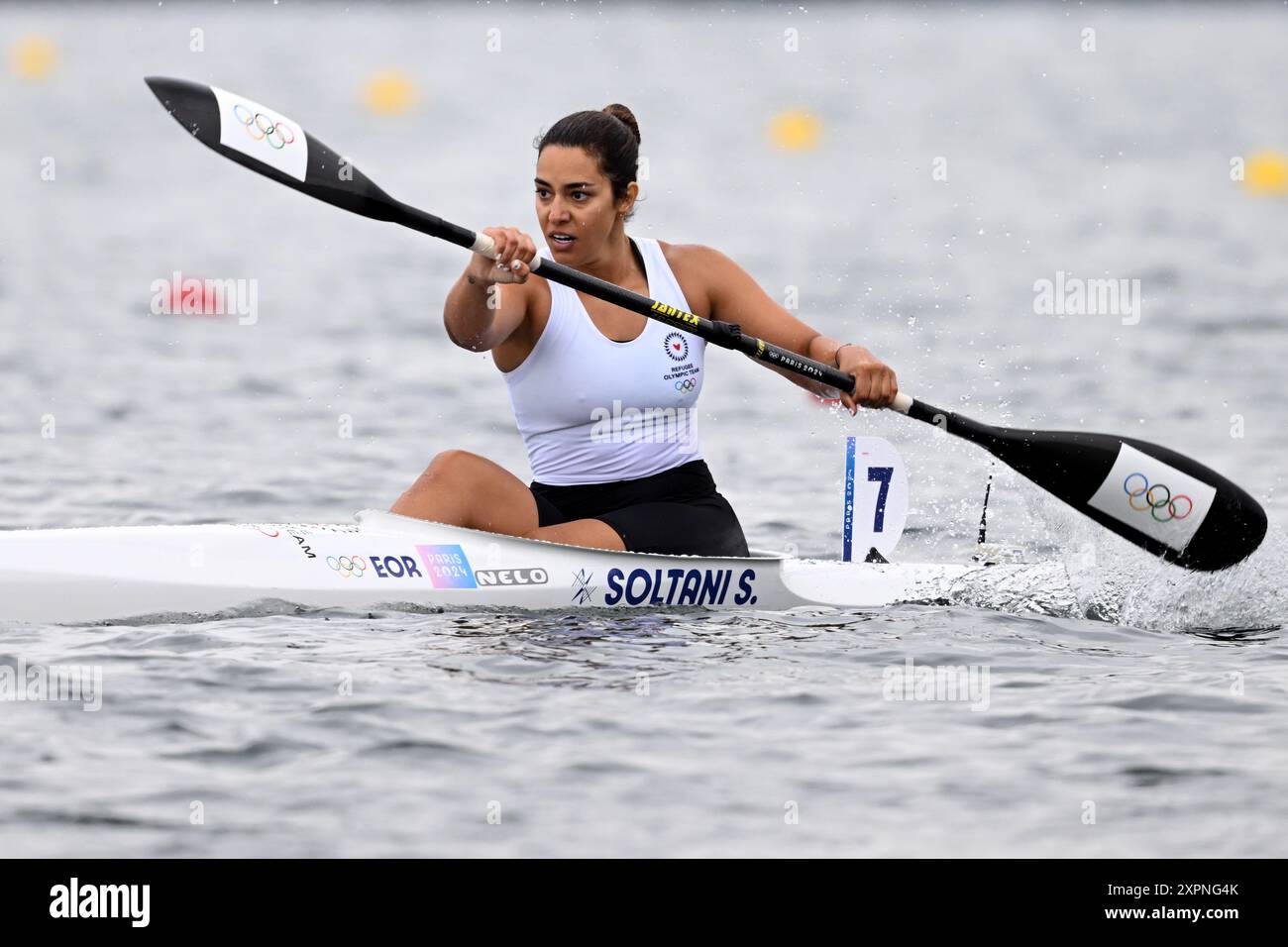 Vaires Sur Marne, France. 07th Aug, 2024. Olympics, Paris 2024, kayak ...