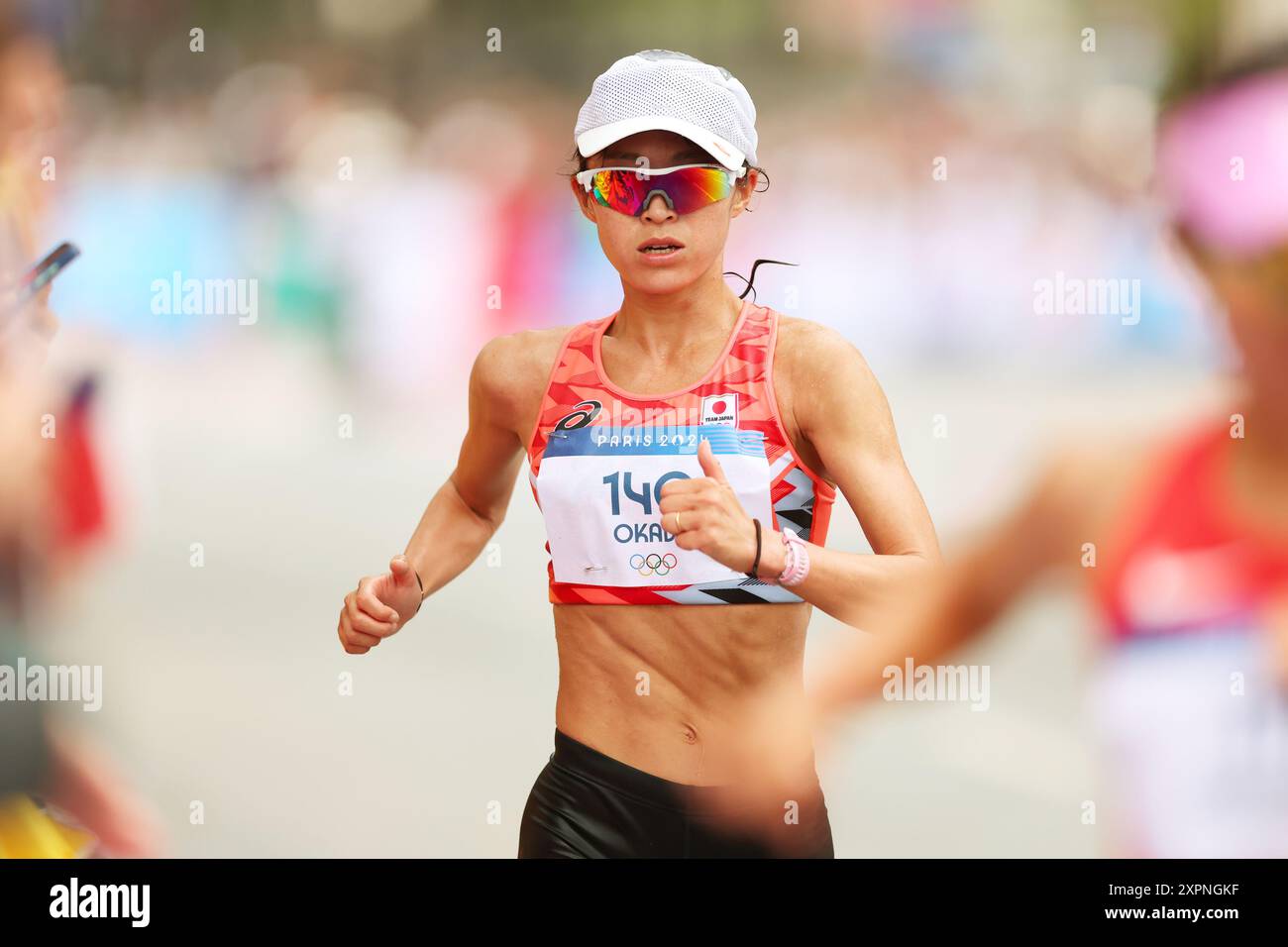 Paris, France. 7th Aug, 2024. Kumiko Okada (JPN) Race Walk : Mixed Walk ...