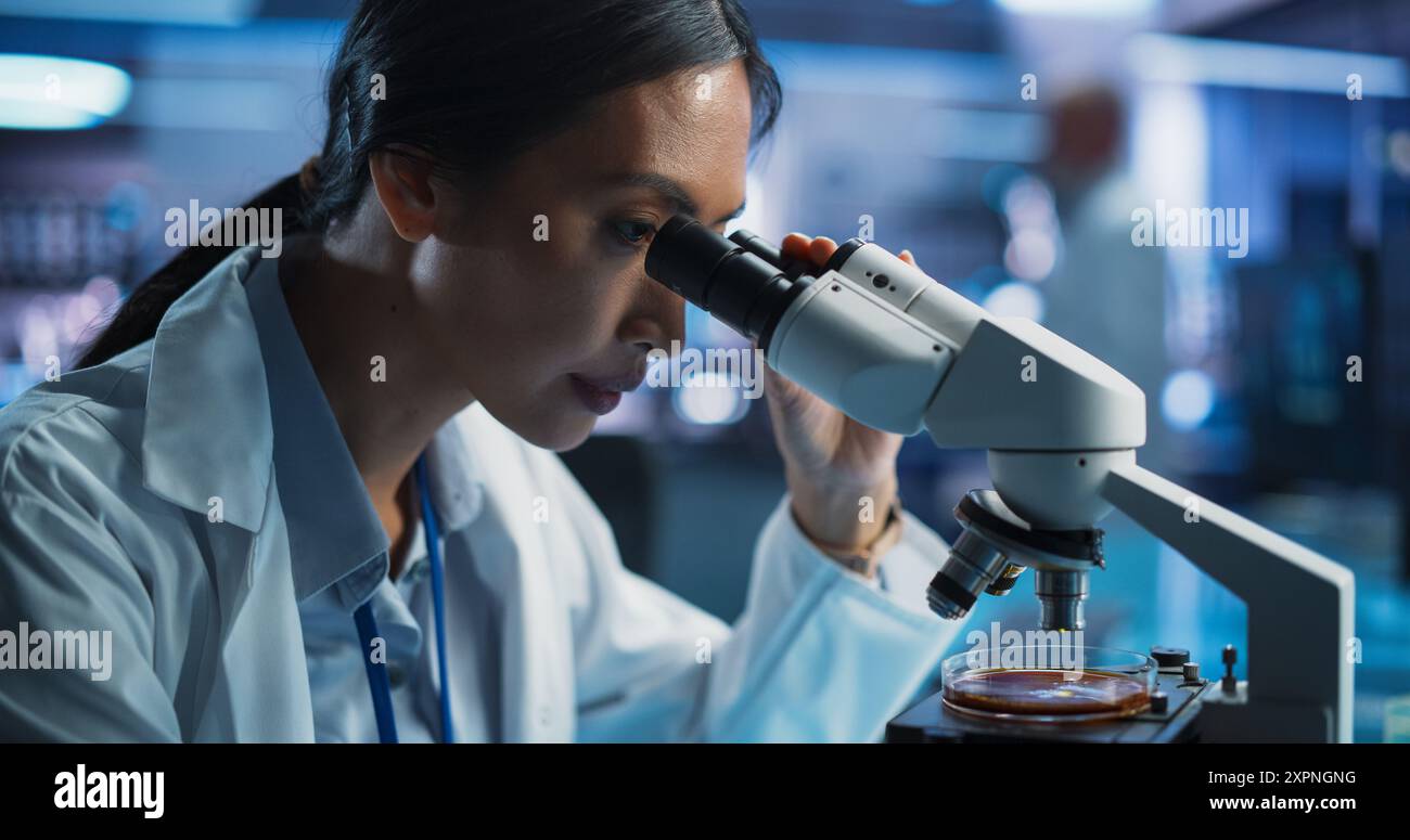 Medical Development Laboratory: Portrait of Asian Female Scientist ...