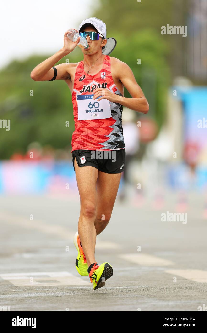 Paris, France. 7th Aug, 2024. Kazuki Takahashi (JPN) Race Walk : Mixed ...