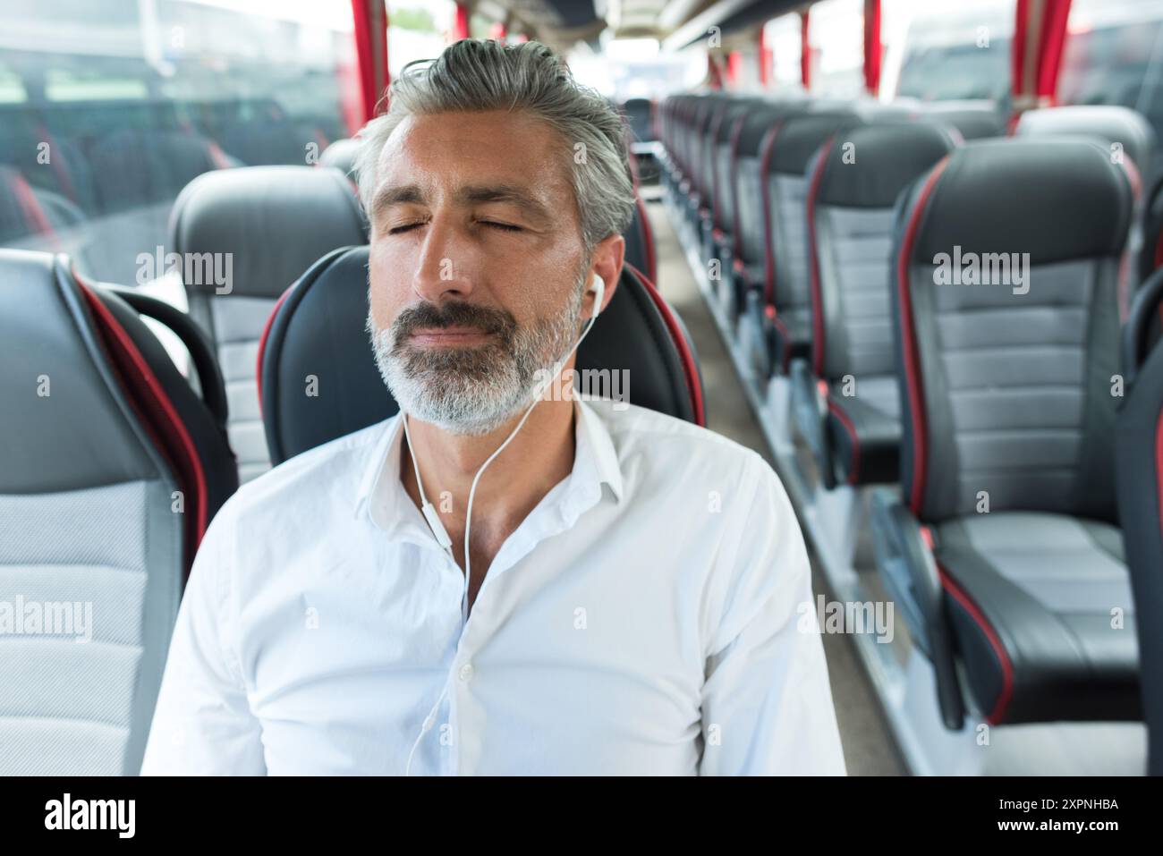Bus travel asleep hi-res stock photography and images - Alamy