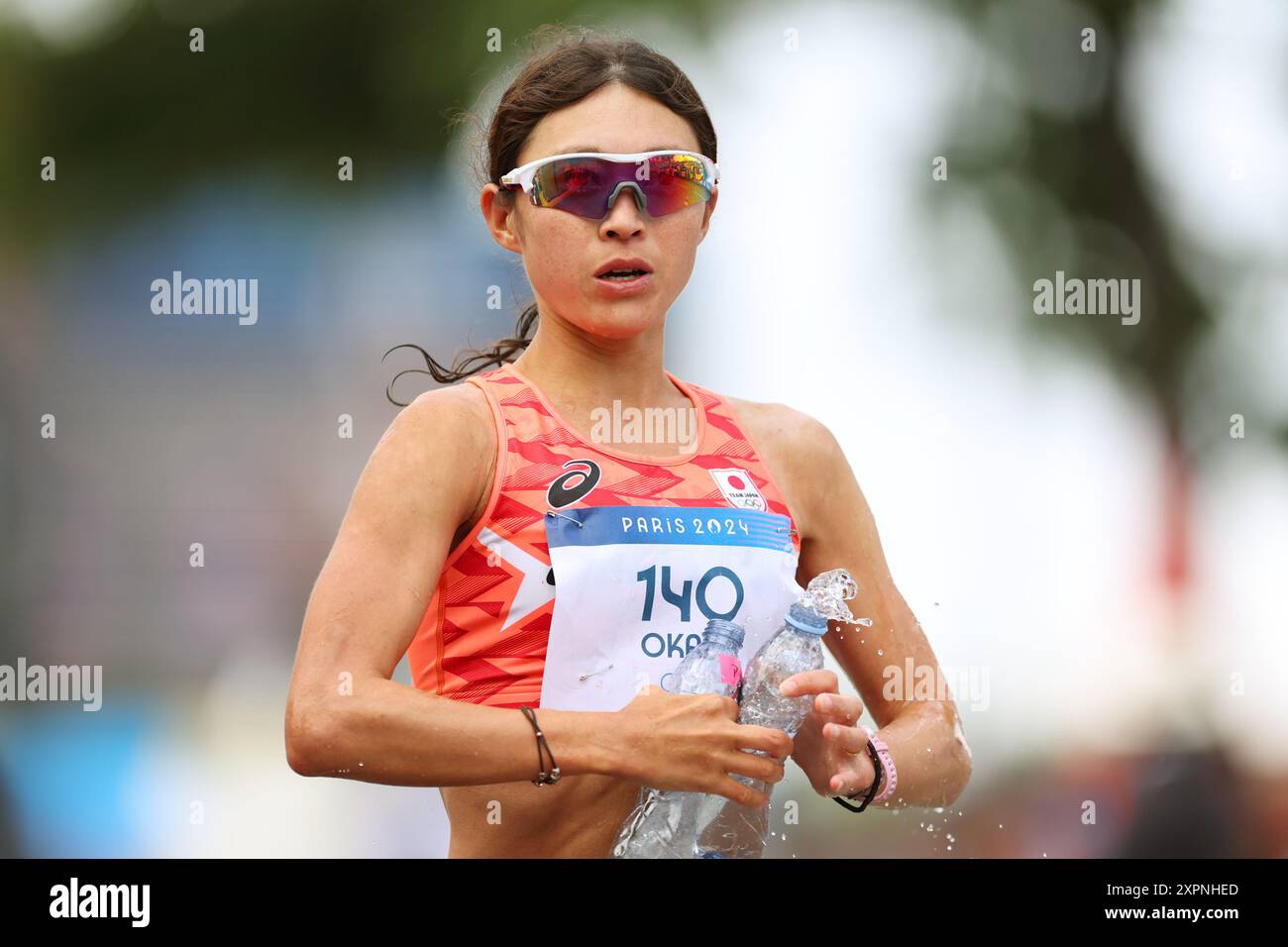 Paris, France. 7th Aug, 2024. Kumiko Okada (JPN) Race Walk : Mixed Walk ...