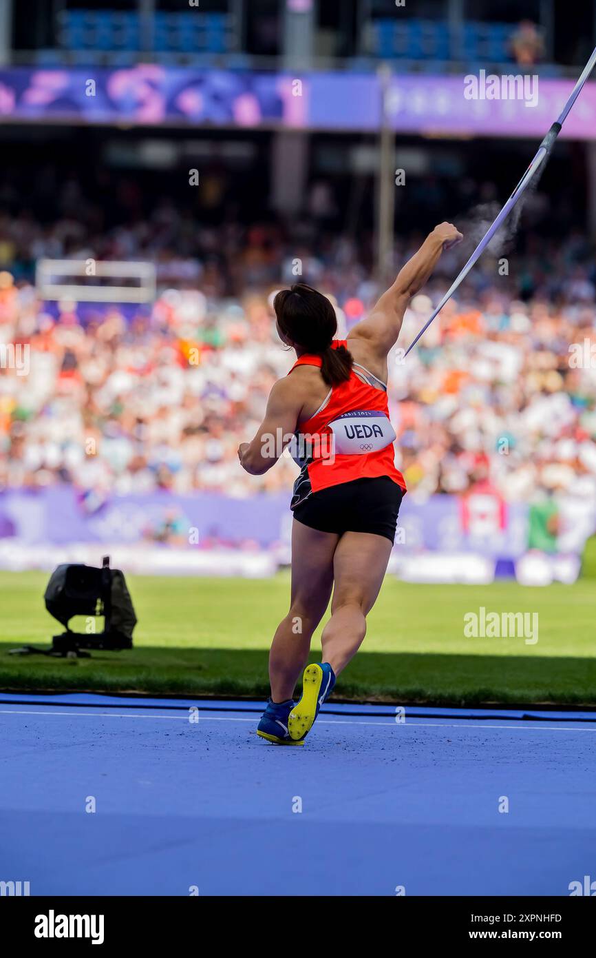 Paris, Ile de France, France. 7th Aug, 2024. MOMONE UEDA (JPN) of Japan ...
