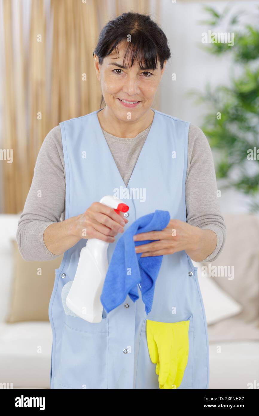 Woman washing floor office hi-res stock photography and images - Alamy
