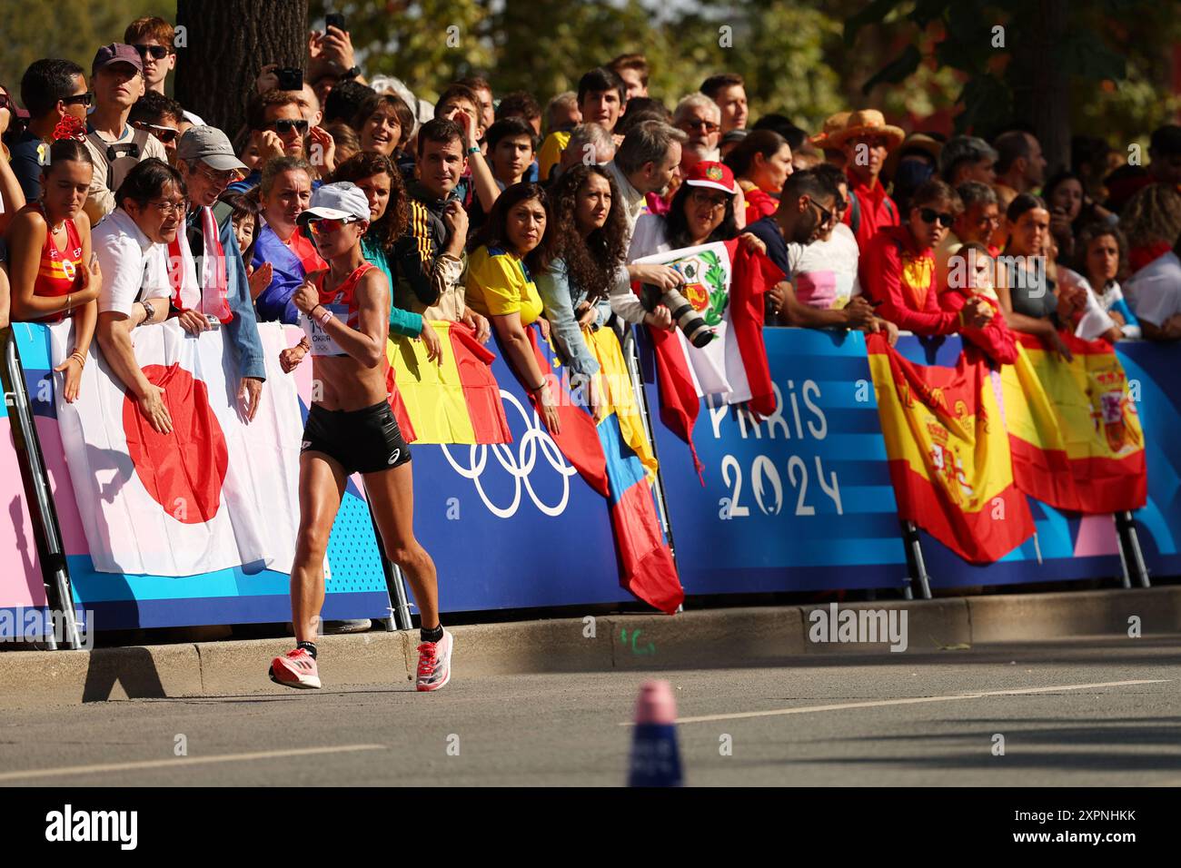 Paris, France. 7th Aug, 2024. Kumiko Okada (JPN) Race Walk : Mixed Walk ...