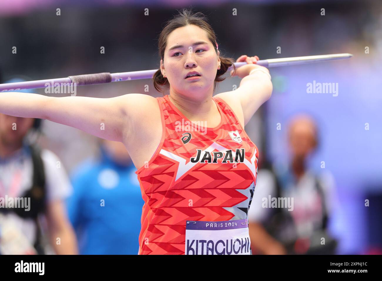 Saint-Denis, France. 7th Aug, 2024. Haruka Kitaguchi (JPN) Athletics : Women's Javelin Throw ...
