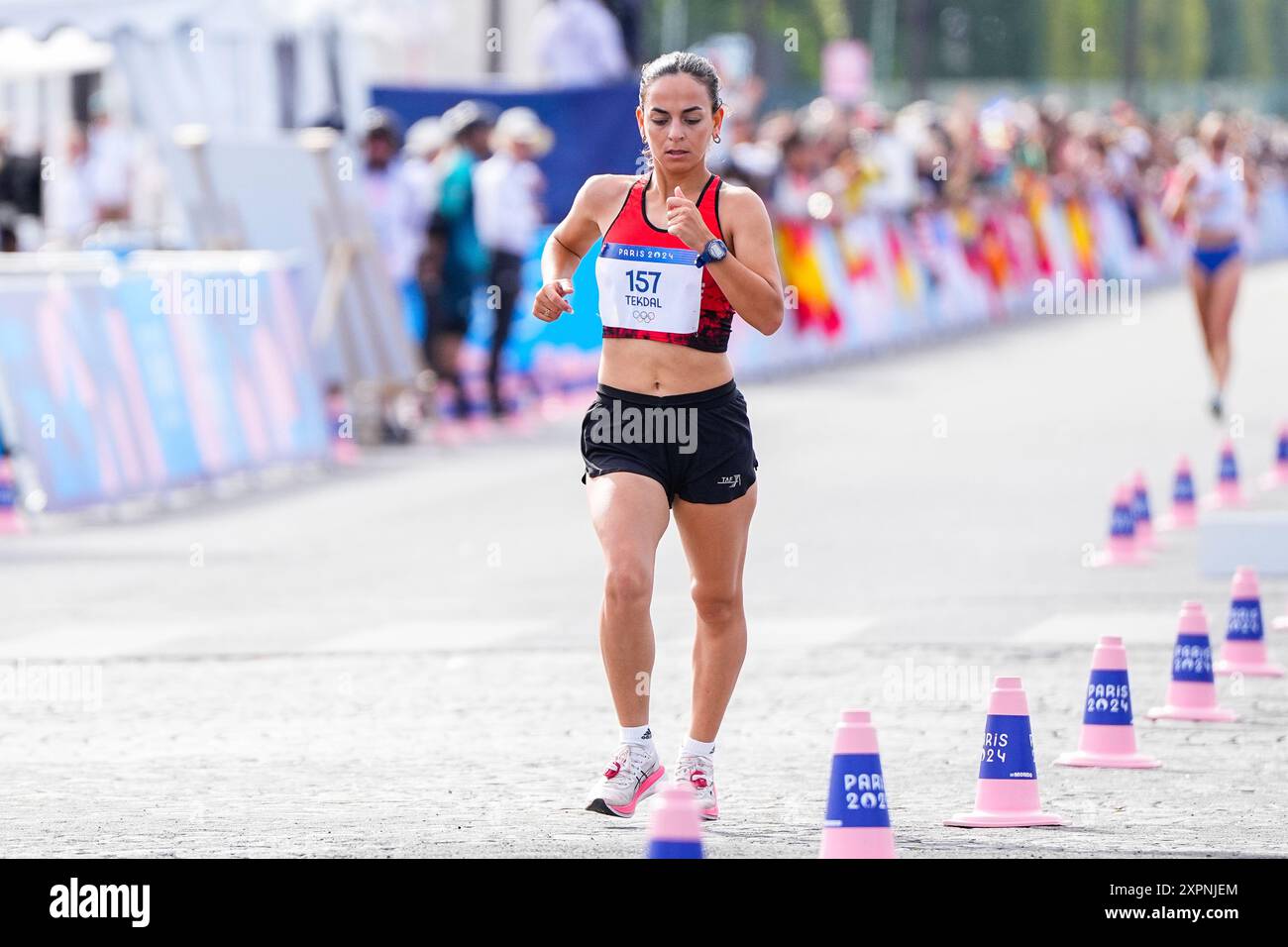 Ayse Tekdal of Turkey competes during Marathon Race Walk Relay Mixed of ...