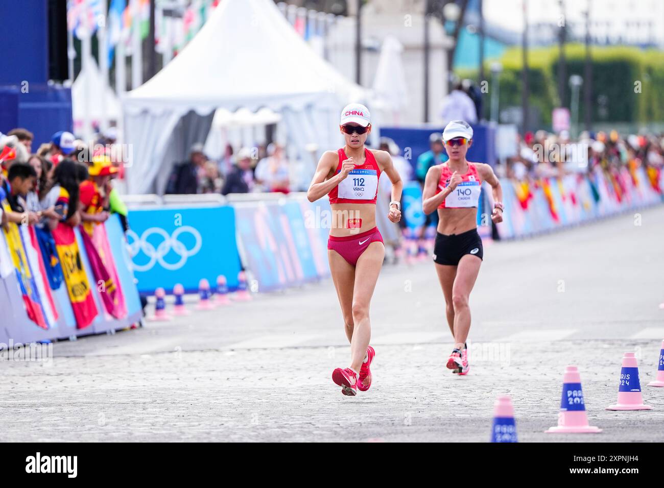 Jiayu Yang of China competes during Marathon Race Walk Relay Mixed of ...