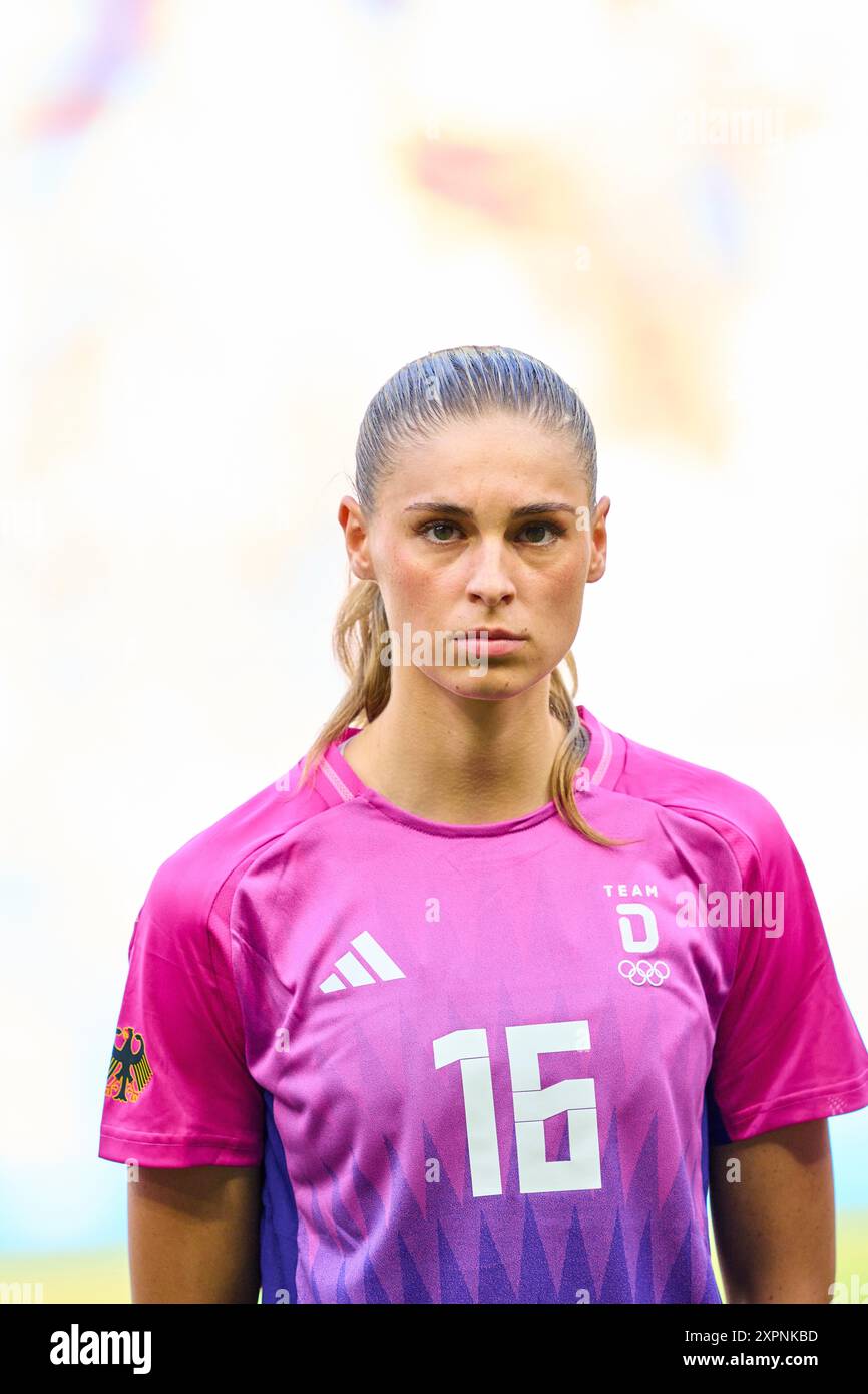 Jule Brand, DFB Frauen 16 at the women Olympic semifinal match GERMANY ...