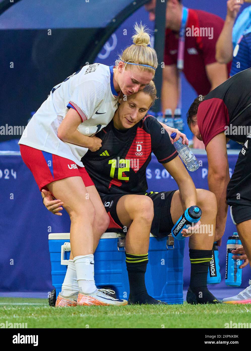 Lyon, France. 06th Aug, 2024. Ann-Katrin Berger, goalkeeper DFB Frauen ...