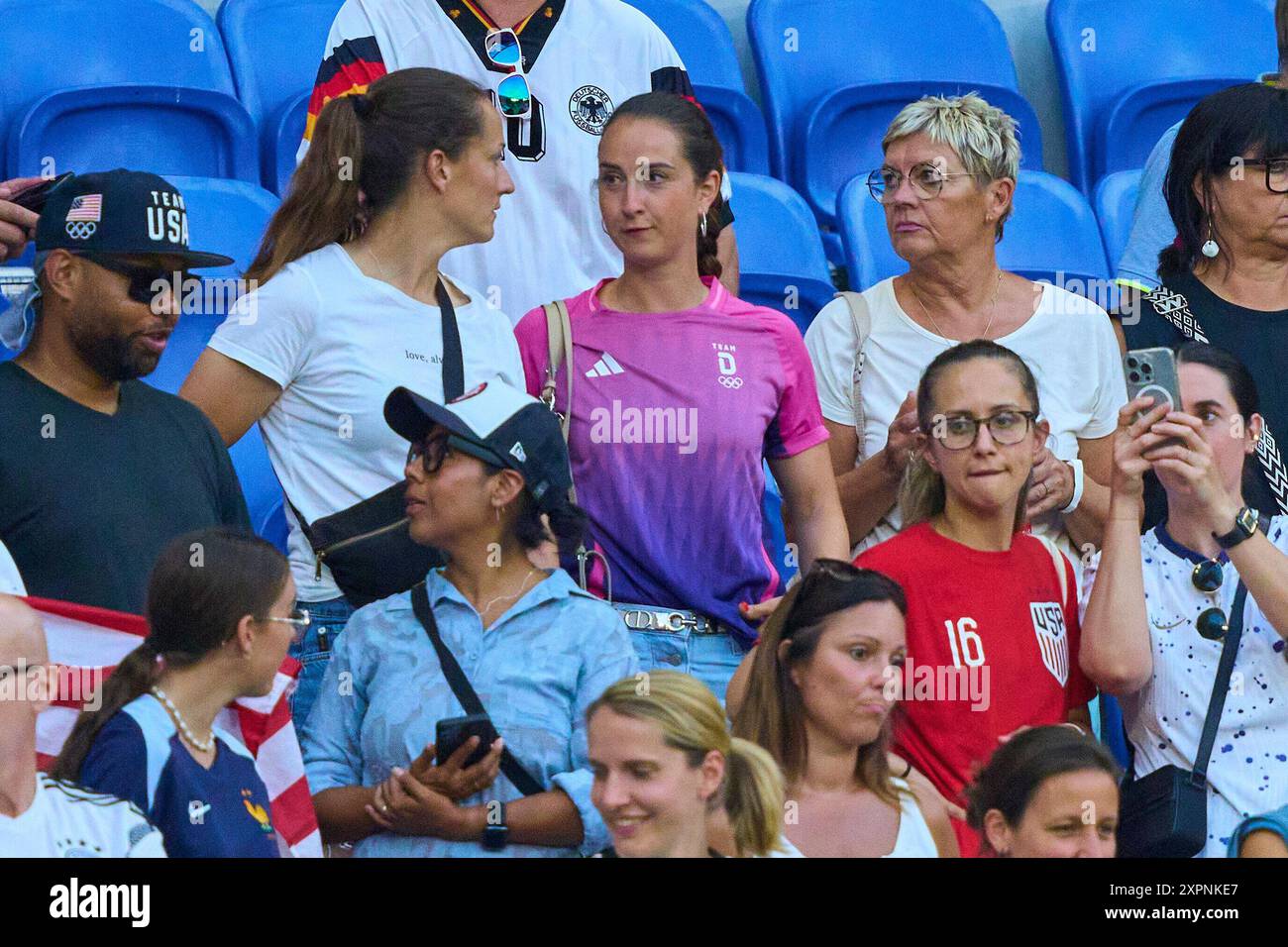 Sara Daebritz at the women Olympic semifinal match GERMANY, USA. , . in ...