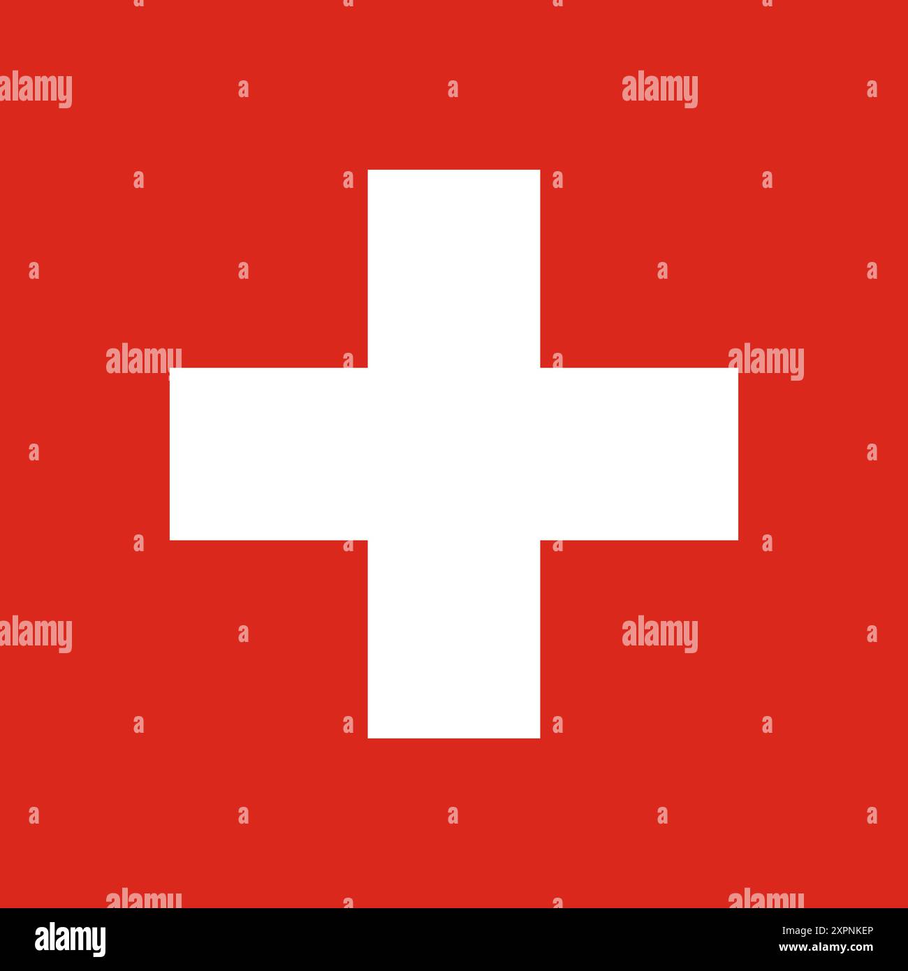Flag of switzerland with real colors. Vector illustration Stock Vector ...