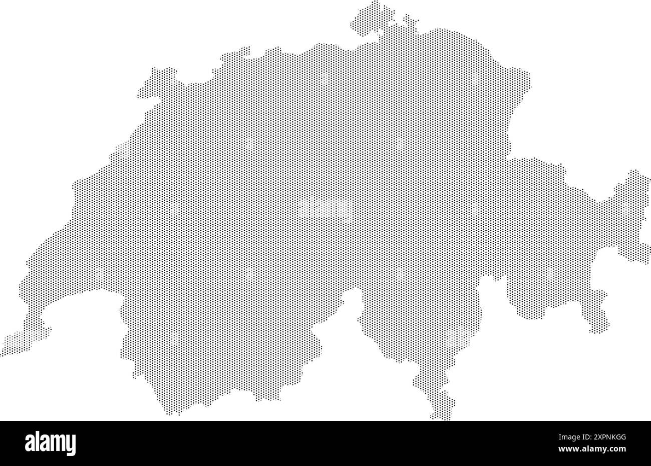 switzerland map with dotted pattern vector illustration Stock Vector ...