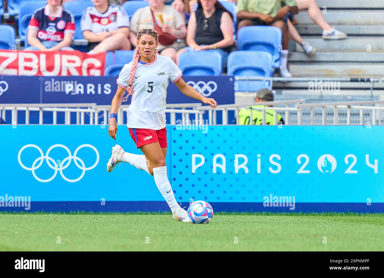 Trinity Rodman, USA women Nr. 5 at the women Olympic semifinal match ...