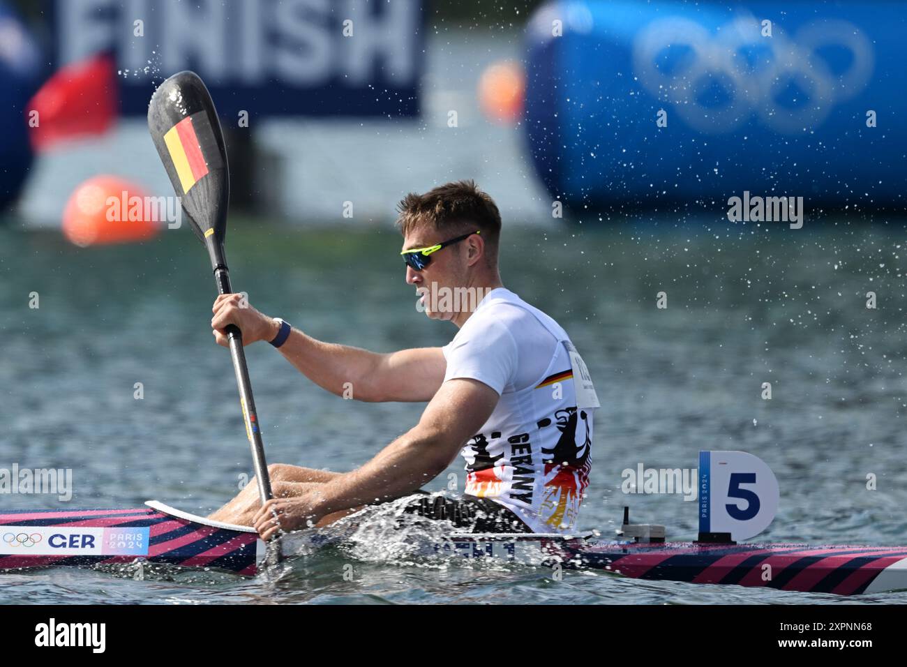 Vaires Sur Marne, France. 07th Aug, 2024. Olympics, Paris 2024, canoe ...