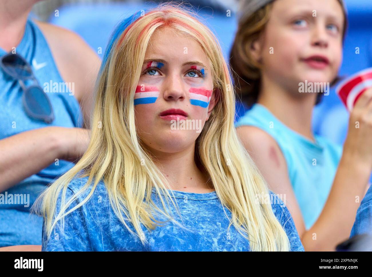 USA fans at the women Olympic semifinal match GERMANY, USA. , . in Lyon ...