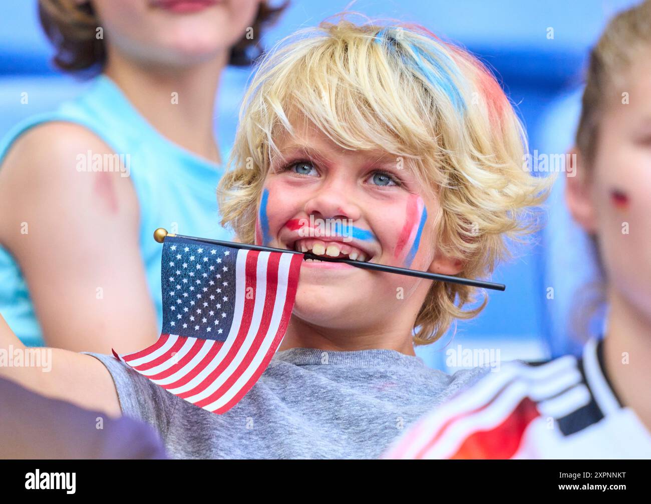 USA fans at the women Olympic semifinal match GERMANY - USA 0-1 n.V. at ...