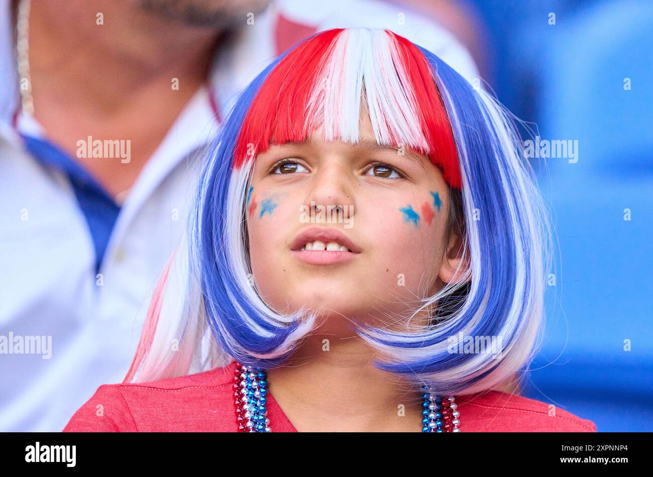 Fans USA at the women Olympic semifinal match GERMANY - USA 0-1 n.V. at ...
