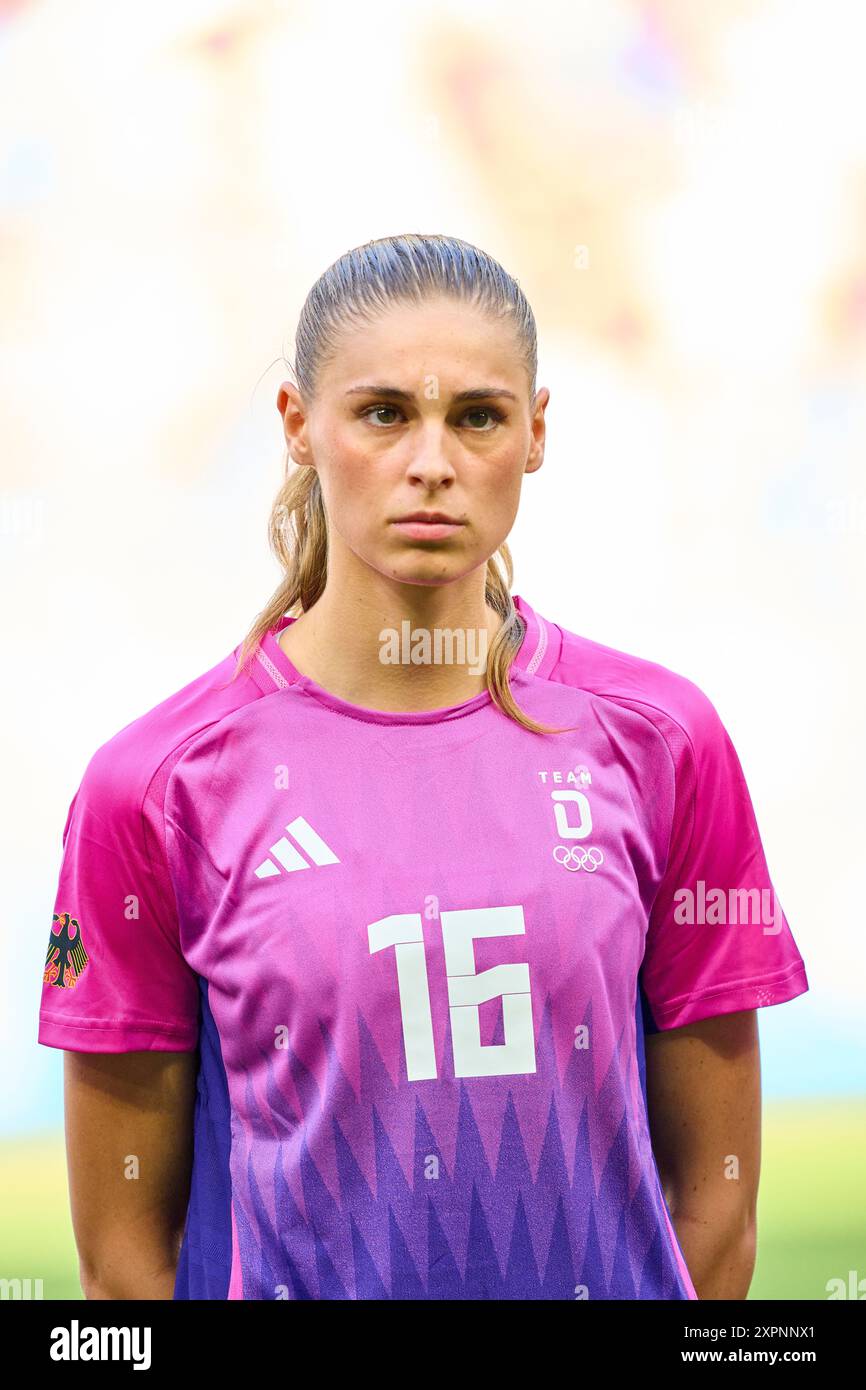 Jule Brand, DFB Frauen 16 at the women Olympic semifinal match GERMANY ...