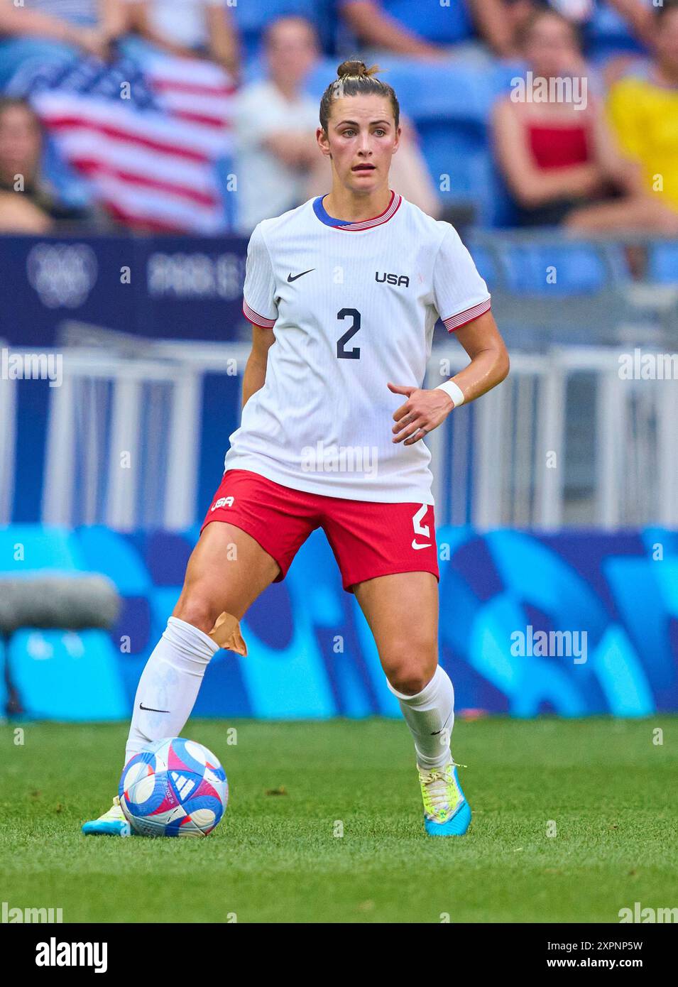 Emily Fox, USA women Nr. 2 at the women Olympic semifinal match GERMANY ...