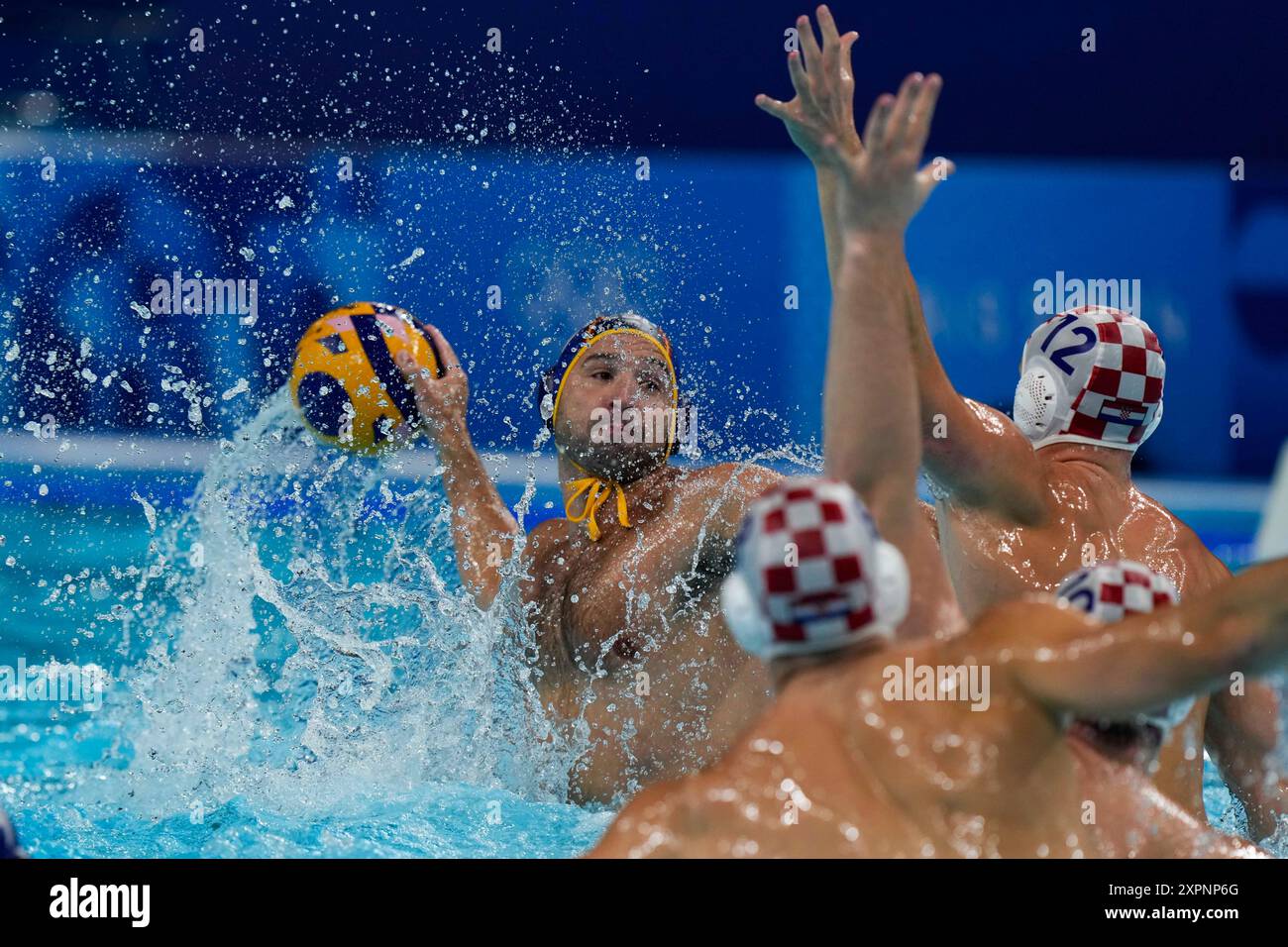 Spain's Felipe Perrone Rocha prepares to shoot during a men's ...