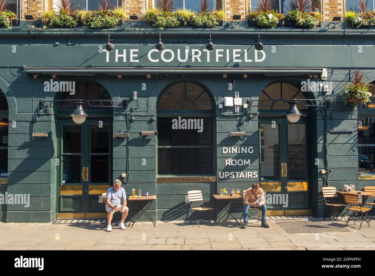 LONDON- JULY 30, 2024: Afternoon lunch time drinks outside The ...
