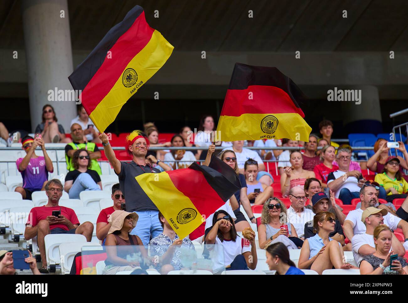 Fans GER at the women Olympic semifinal match GERMANY - USA 0-1 n.V. at ...