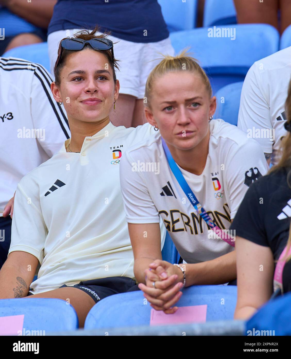 Lena Oberdorf, Lea SCHÜLLER, Schueller DFB Frauen 7 at the women Olympic semifinal match GERMANY ...