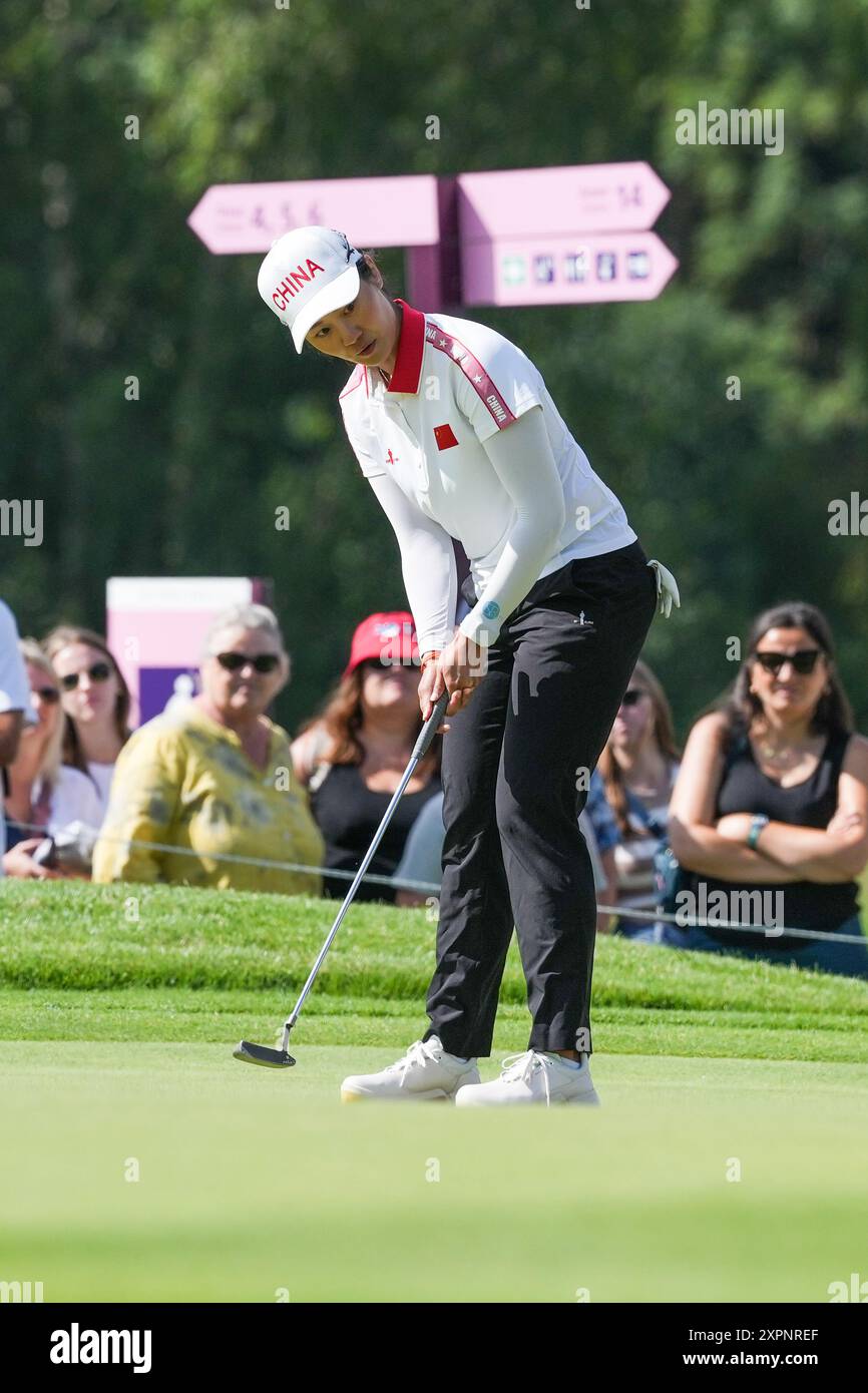 Paris, France. 7th Aug, 2024. Lin Xiyu of China competes during the ...