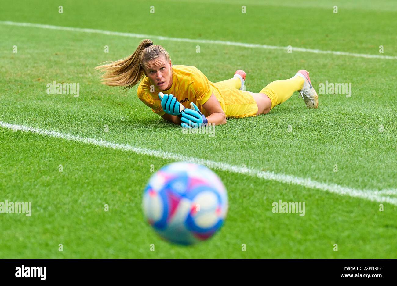 Alyssa Naeher, USA women goalkeeper Nr. 1 at the women Olympic ...