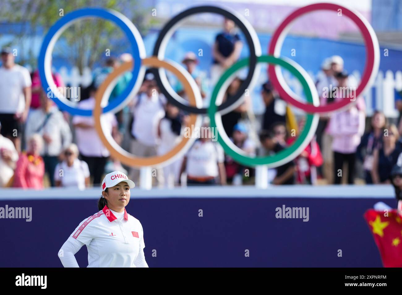 Paris, France. 7th Aug, 2024. Yin Ruoning of China reacts during the ...
