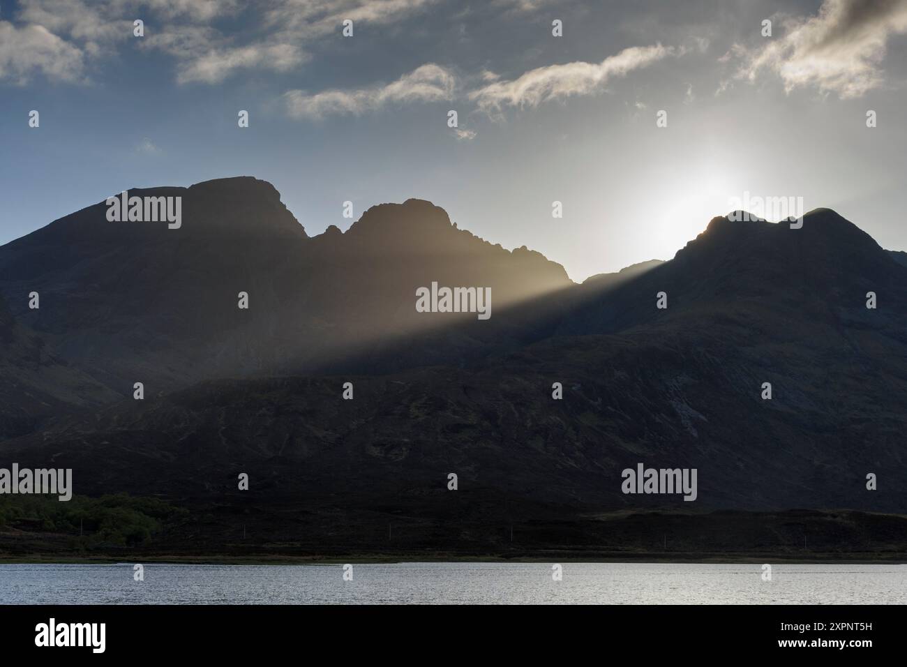 The peaks of Bla Bheinn (Blaven), Clach Glas and Garbh Bheinn, at ...
