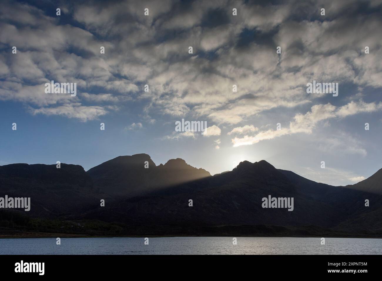 The peaks of Bla Bheinn (Blaven), Clach Glas and Garbh Bheinn, at ...