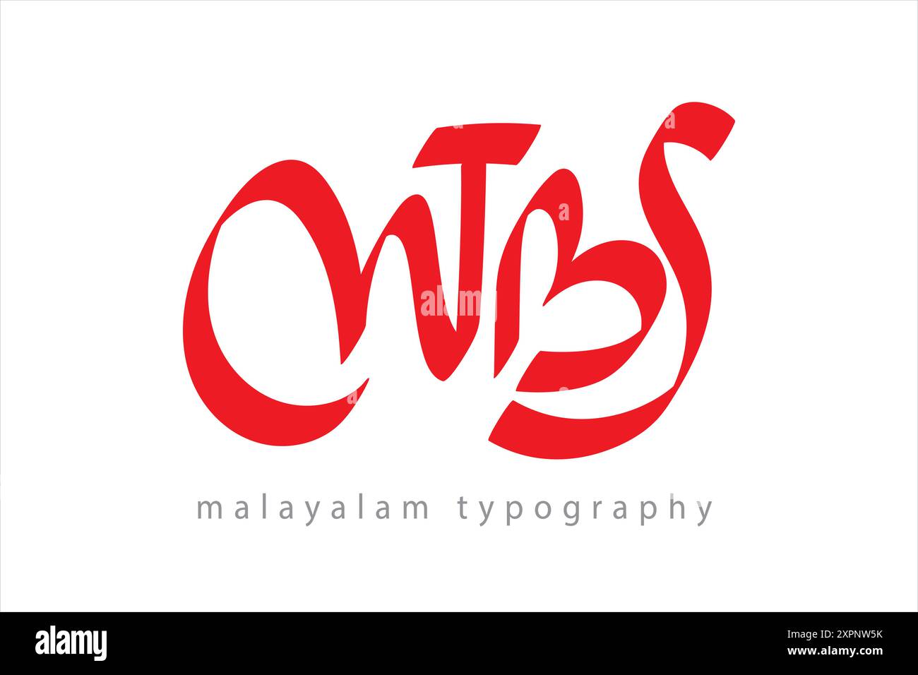 Malayalam typography letter style Stock Vector Image & Art - Alamy