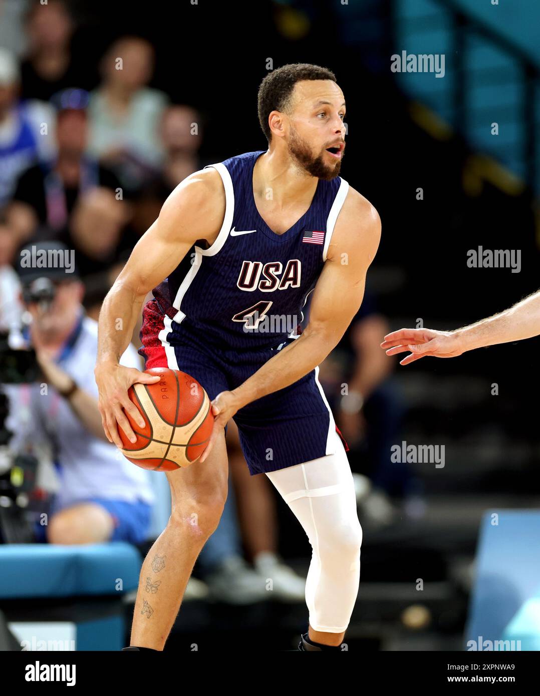 Paris, FRANCE - AUGUST 06: Stephen Curry of United States during the ...