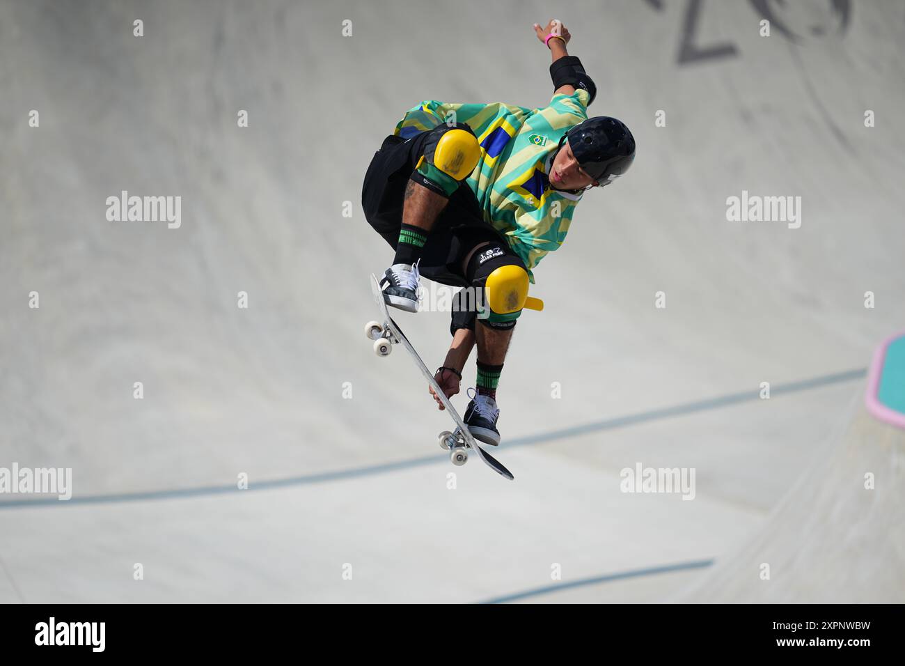Paris, France. August 07 2024: Augusto Akio (Brazil) competes during ...