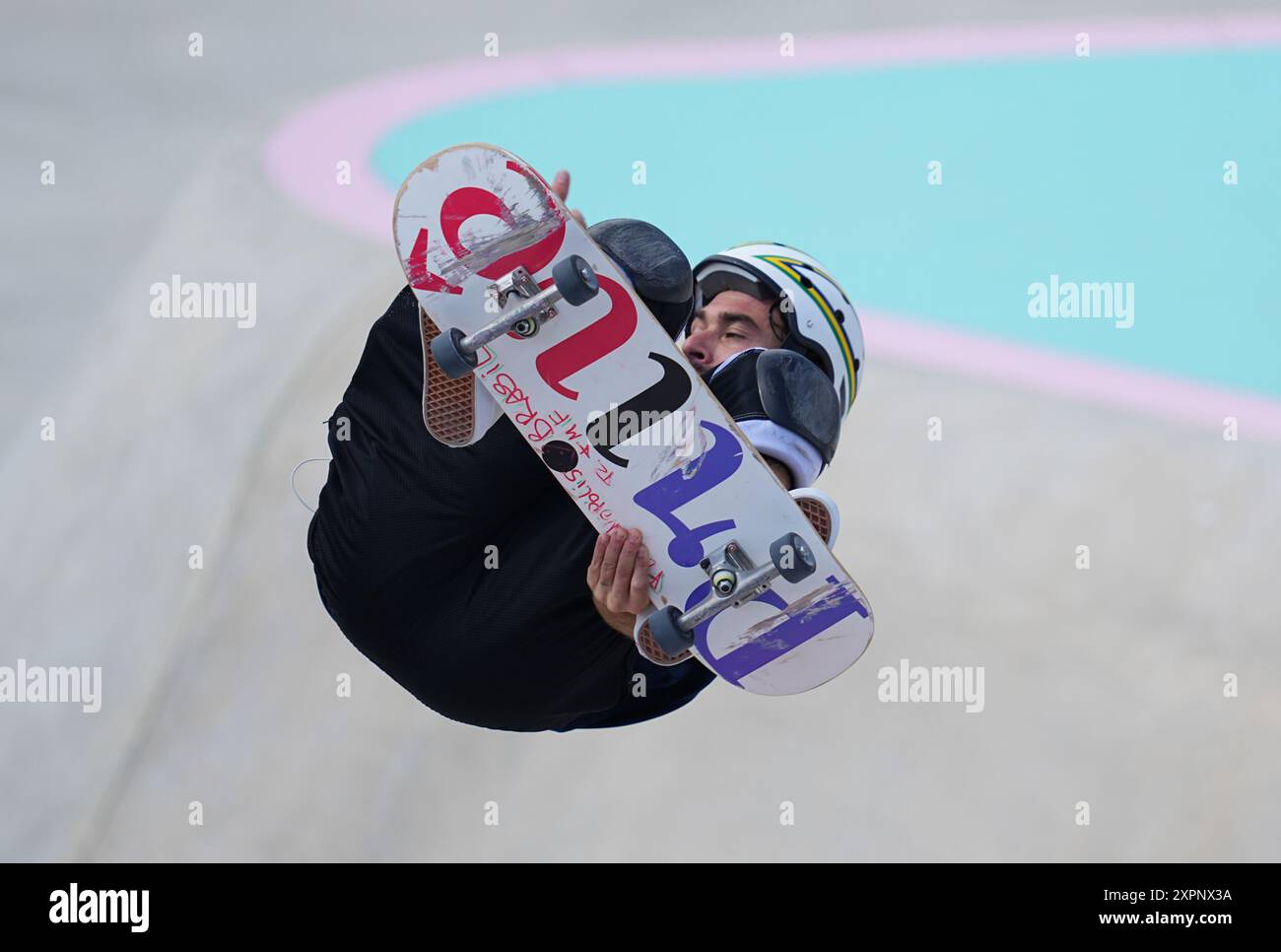 Paris, France. August 07 2024: Pedro Barros (Brazil) competes during ...