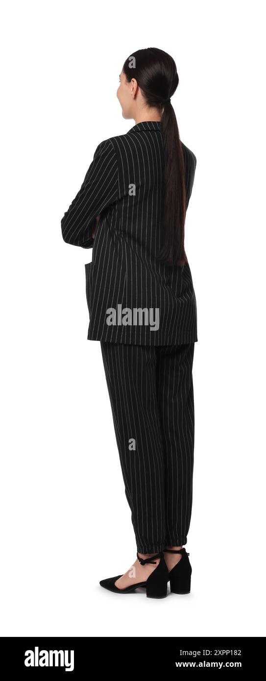 Woman model in striped Cut Out Stock Images & Pictures - Alamy