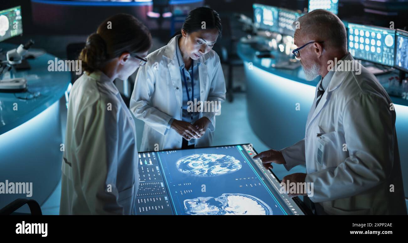 Modern Hospital Medical Research Center: Diverse Colleagues Gathered ...