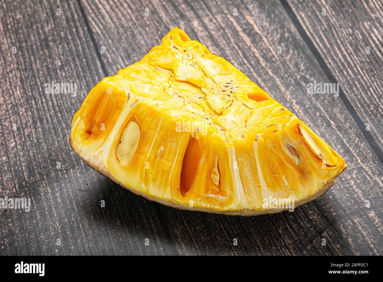 Tropical exotic sweet juicy Jackfruit half Stock Photo - Alamy