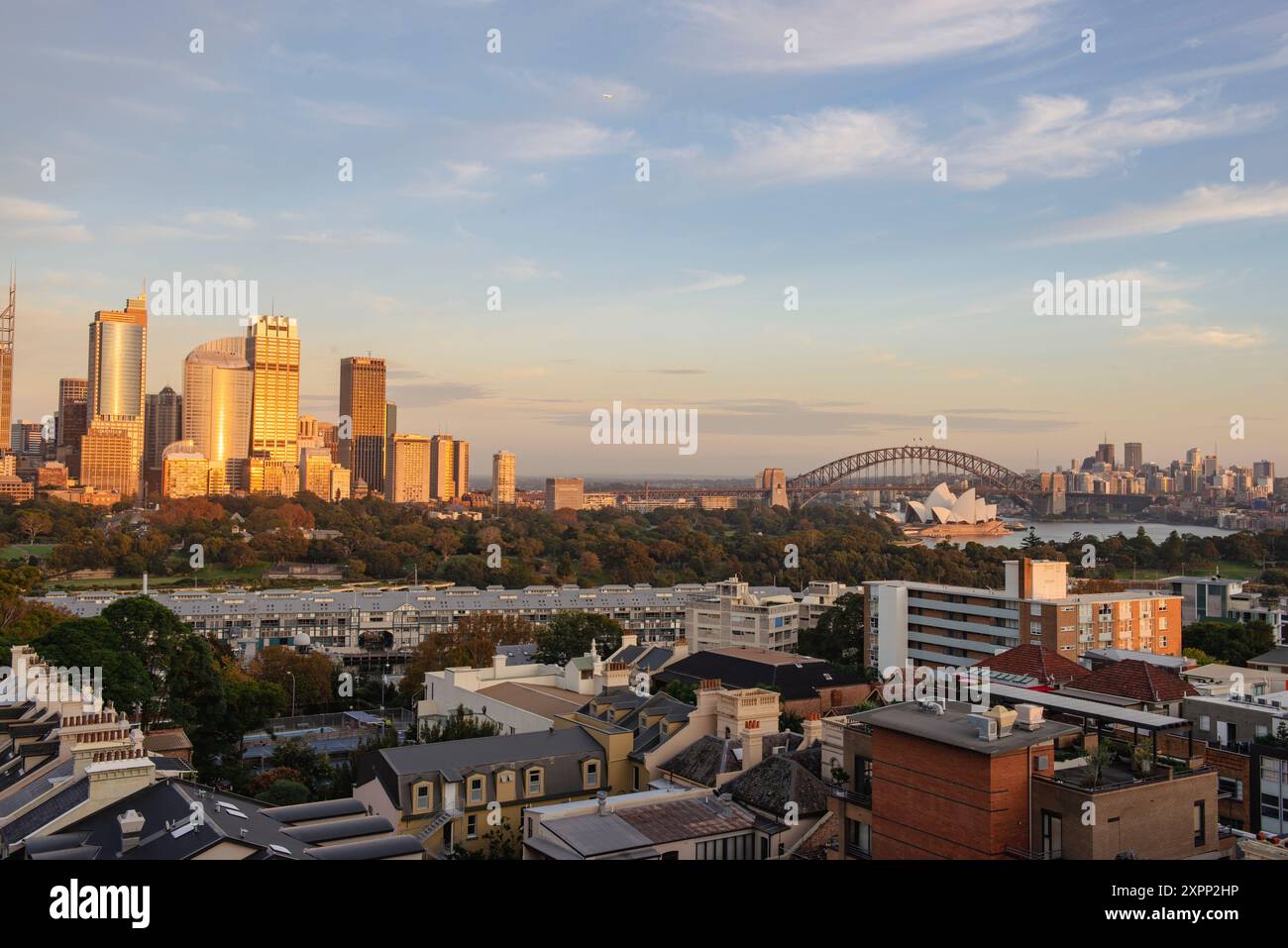 Sydney opera house sunrise aerial hi-res stock photography and images ...