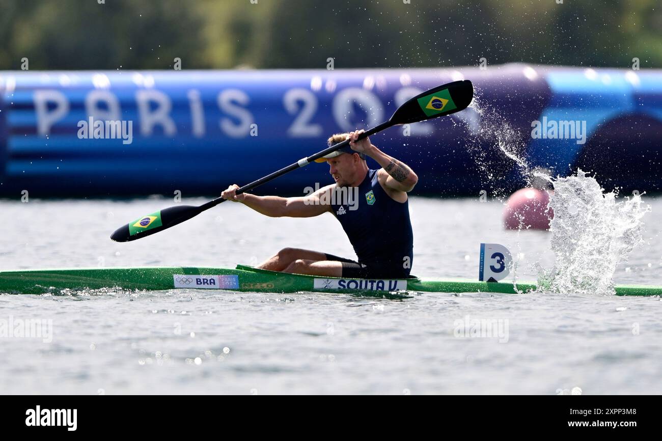 Paris, France. 07th Aug, 2024. Paris 2024 Olympic Games. Canoe Sprint ...
