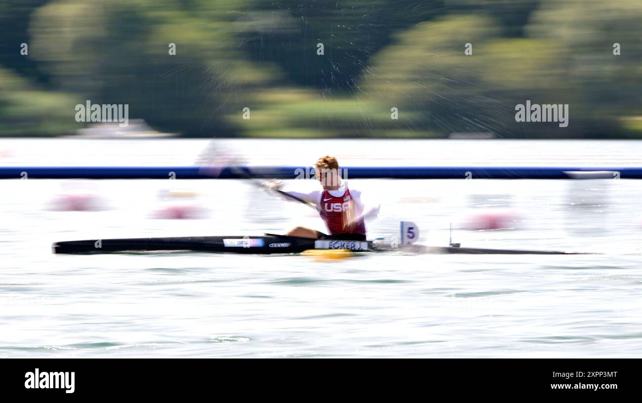 Paris, France. 07th Aug, 2024. Paris 2024 Olympic Games. Canoe Sprint ...