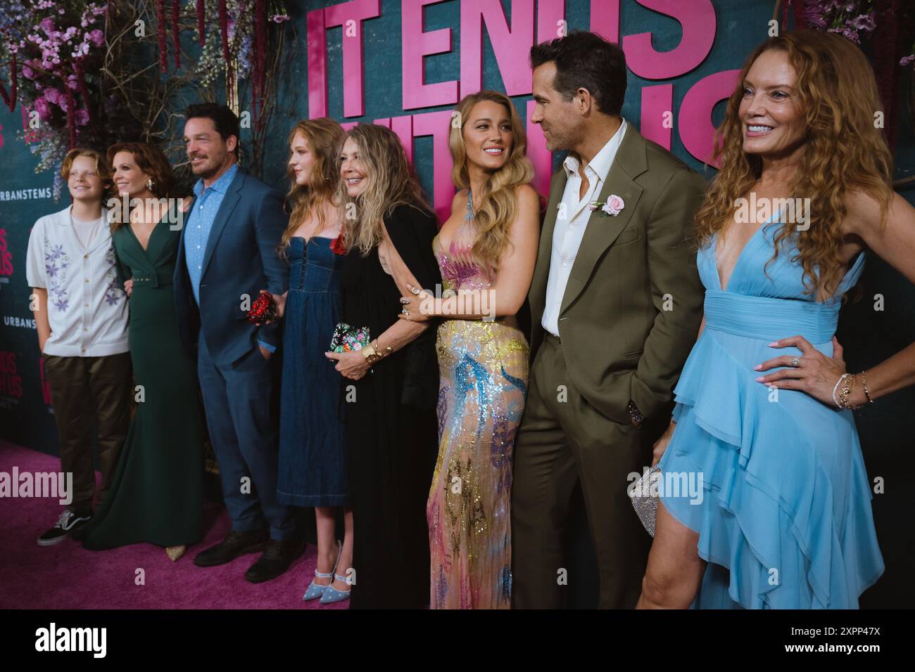 New York, USA. 06th Aug, 2024. Wyatt Johnson, Robyn Lively, Bart Johnson, Kate Johnson, Elaine ...