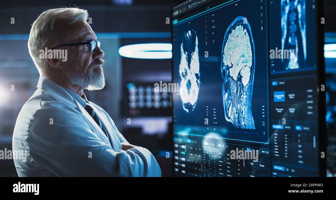 Medical Research Center: Close-Up Portrait Of Caucasian Male ...