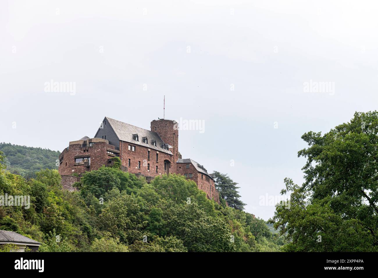 Heimbach Nordrhein-Westfalen Germany 1st August 2024 Above the river ...
