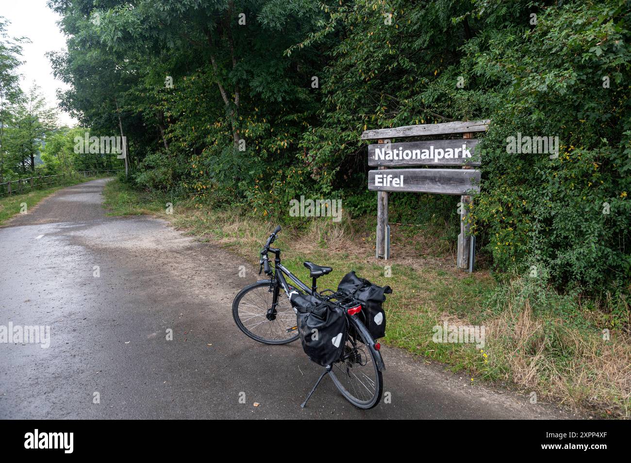 Rurberg Nordrhein-Westfalen Germany 1st August 2024 Sign Nationalpark ...